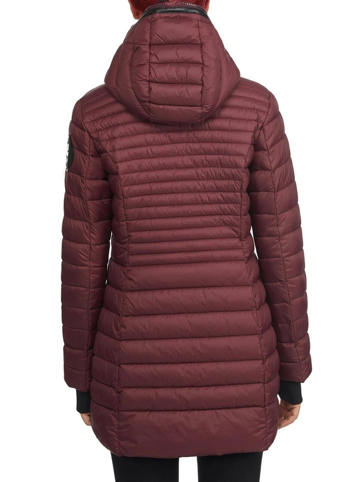 PAJAR CANADA Women's Lyvien Hooded Quilted Puffer Coat S Oxblood | eBay