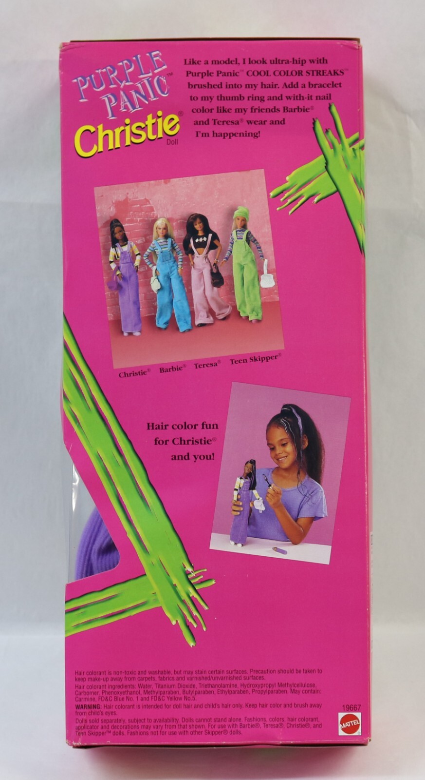 Barbie Purple Panic Christie Doll 1997 Mattel #19667 - NRFB | eBay