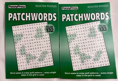Lot of (2) Penny Press Selected Puzzles Patchwords Puzzles 132 & 133 | eBay
