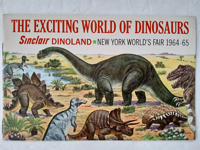 1964-65 New York World's Fair SINCLAIR Oil DINOLAND Dinosaurs Exhibit ...