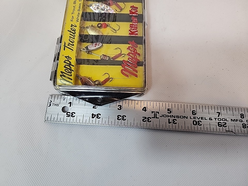 VINTAGE MEPPS 6 PIECE TROUTER KIT - LURES MEPPS KILLER KIT SEALED ...