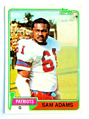Sam Adams #352 Topps 1981 Football Card (New England Patriots) | eBay