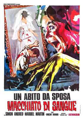 The Blood Splattered Bride Gore 11 x 17 Horror Reproduction Poster ...