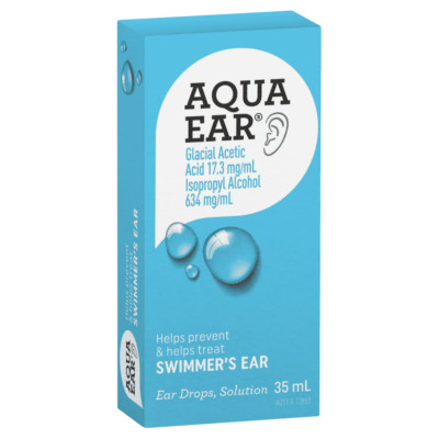 Aqua Ear Solution 35mL Drops Helps Prevent Swimmer's Ear Infections ...