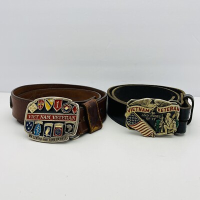 Vietnam Veteran Belt Buckle Lot Of 2 PLEASE READ | eBay