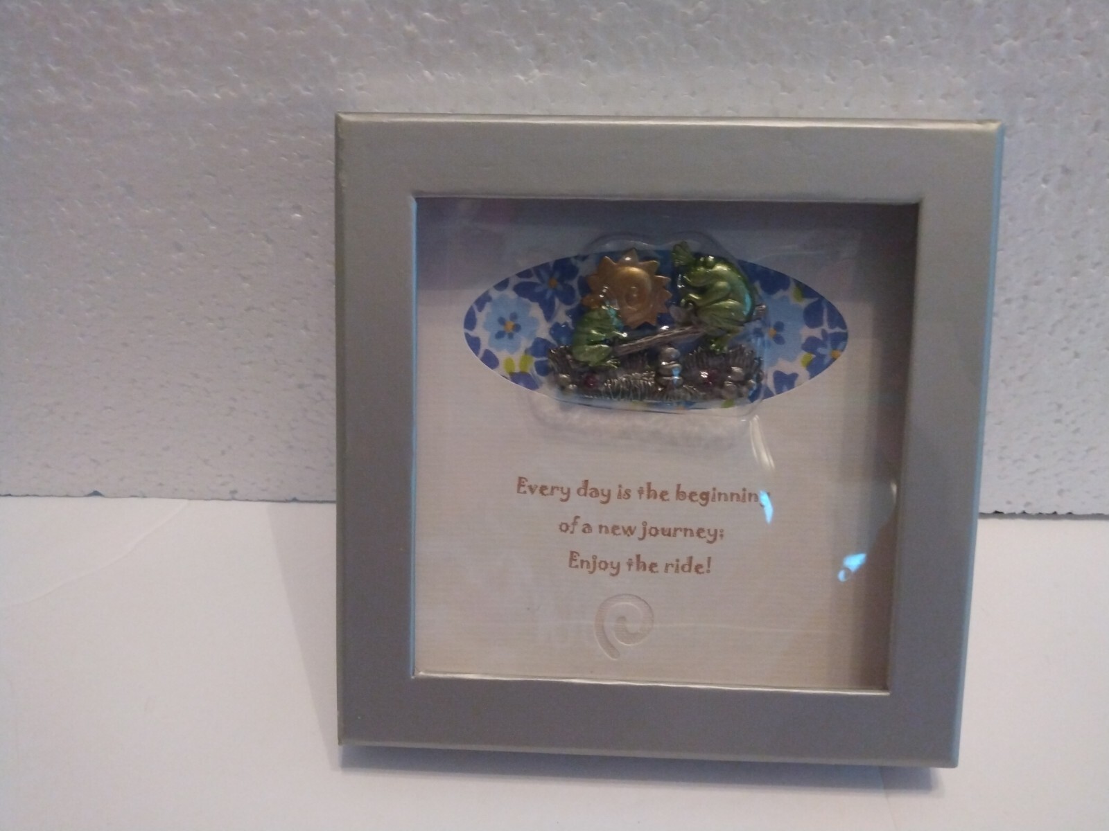 Patricia Darling Dash Enamel Frogs On Seesaw Pewter Pin Brooch Signed ...