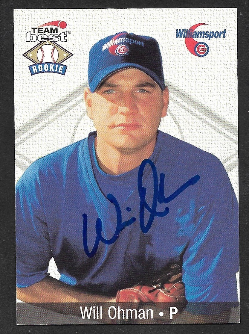1999 TEAM BEST #62 Will Ohman ROOKIE CHICAGO CUBS SIGNED AUTOGRAPH AUTO ...