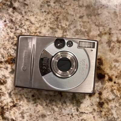 Canon Digital Ixus 300 AIAF 2.1 MP Silver Digital Camera. TESTED ...