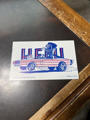Vintage “Weird-Ohs" Hot Rods 1972 Exhibit Arcade Card Hemi | eBay