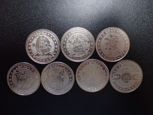 Pokemon Card Meiji Promo Battle Coin x7 Rapidash Electabuzz etc #5488 ...