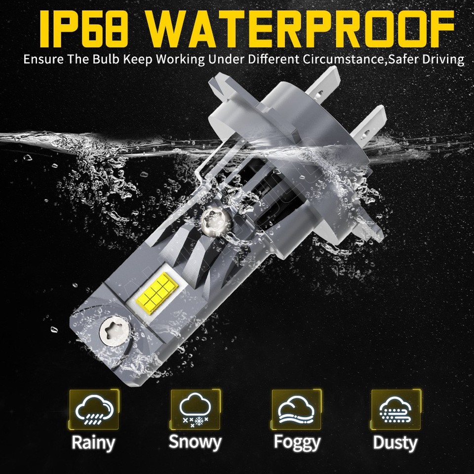 For Jaguar S-Type 2000-2008 H7 LED Headlight Low Beam Light Bulbs ...