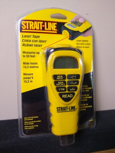 New Strait Line Laser Sight Tape Calculate Square Footage and Cubic ...