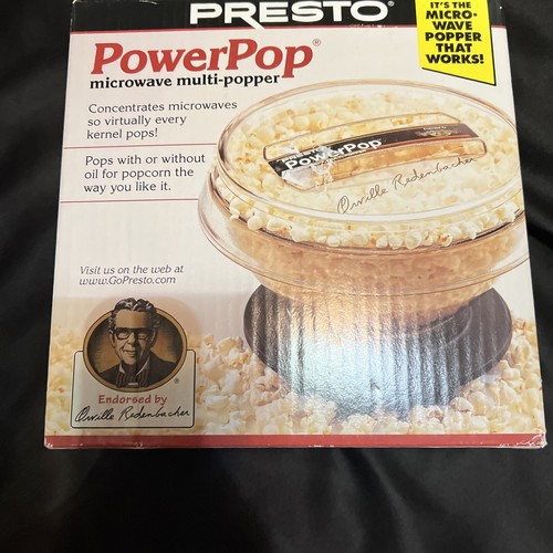Presto Power Pop Microwave Multi-Popper Popcorn Orville Redenbacher | eBay