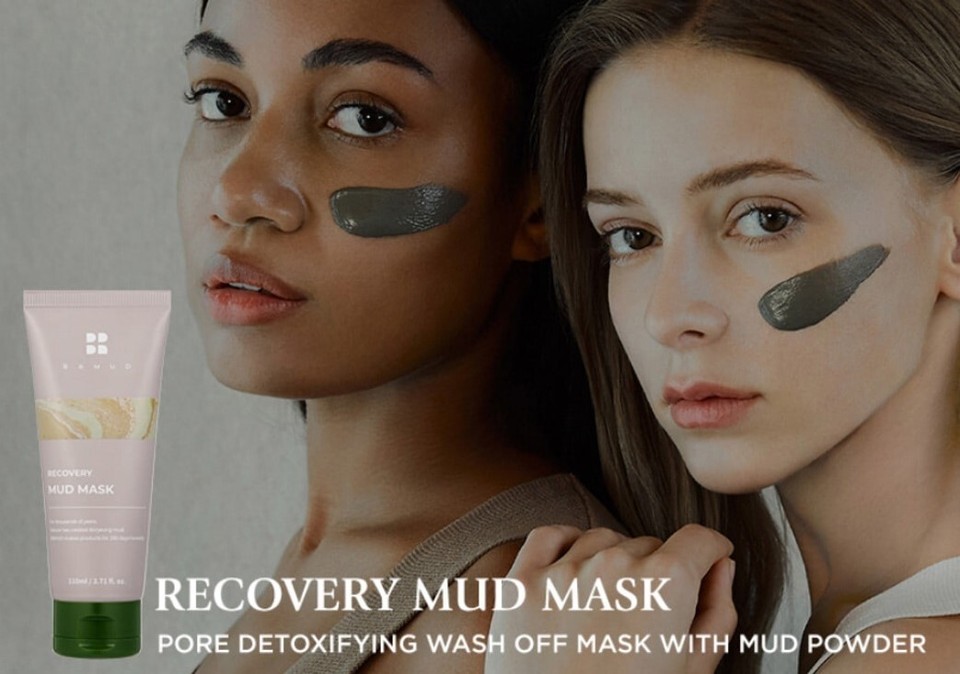 RECOVERY MUD MASK Pore Detox Brighten WASH OFF Mask 110ml x 2pc ...