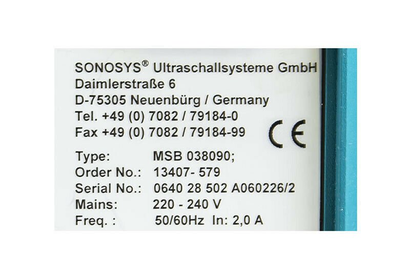 SONOSYS Msb 038090 13407-579 | eBay