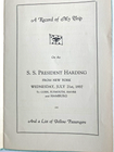 LIST OF PASSENGERS UNITED STATES LINES Book SS President Harding July ...