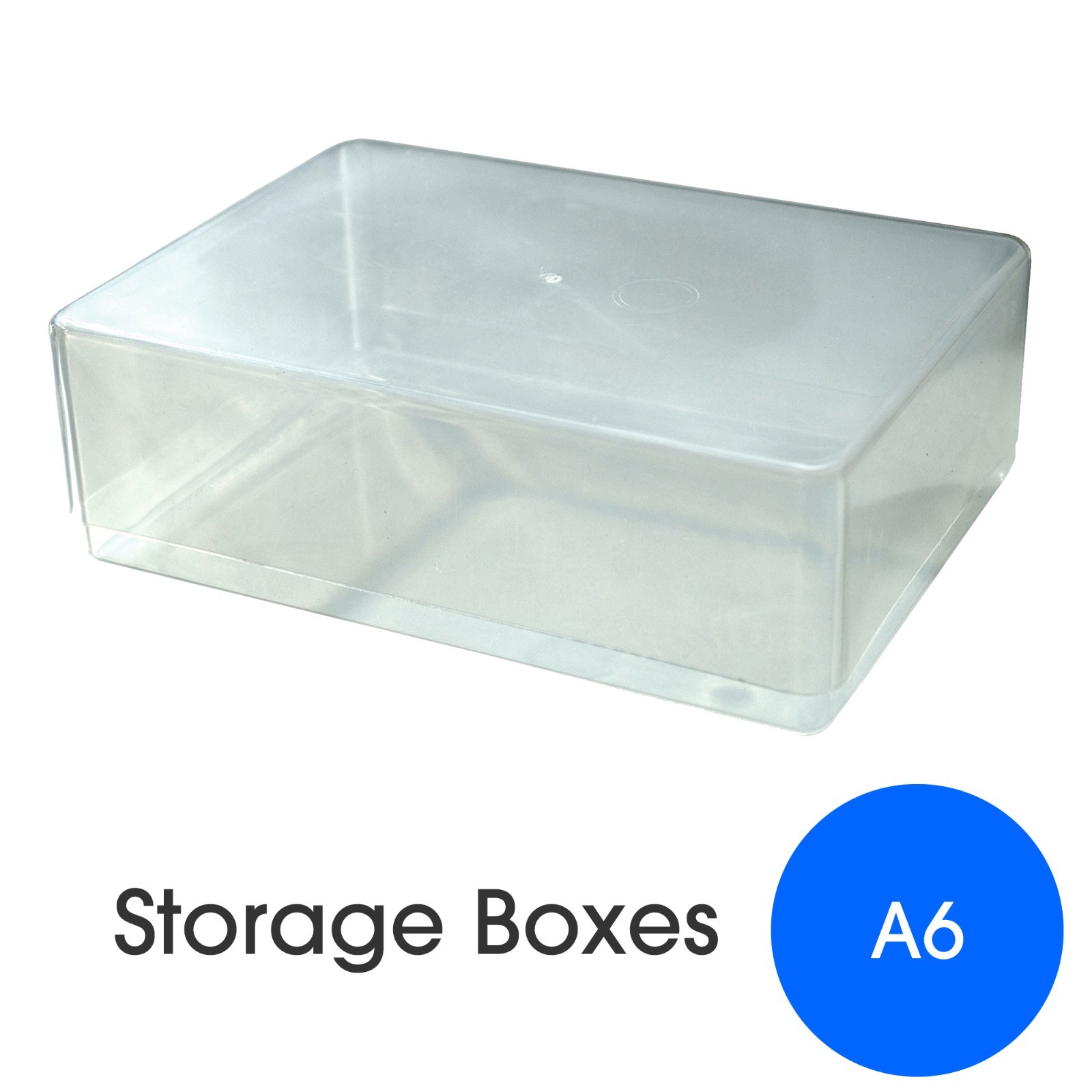 10 x A6 A5 Peel Off, 12"x12", BC & DL Clear Plastic Storage Boxes ...