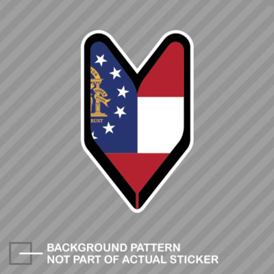 Georgia Driver Badge Sticker Decal Vinyl wakaba leaf soshinoya georgian ...