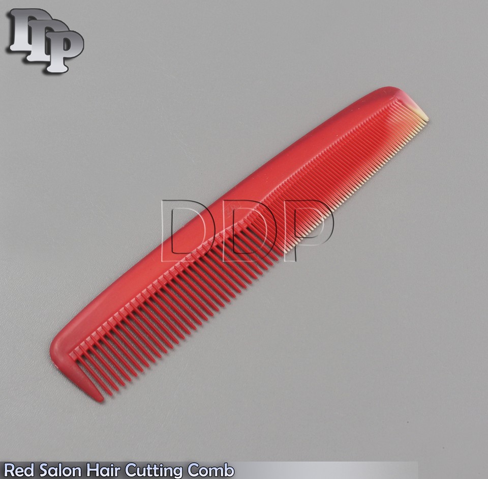 Red Salon Hair Cutting Comb Barber Hair Styling Antistatic Detangle ...