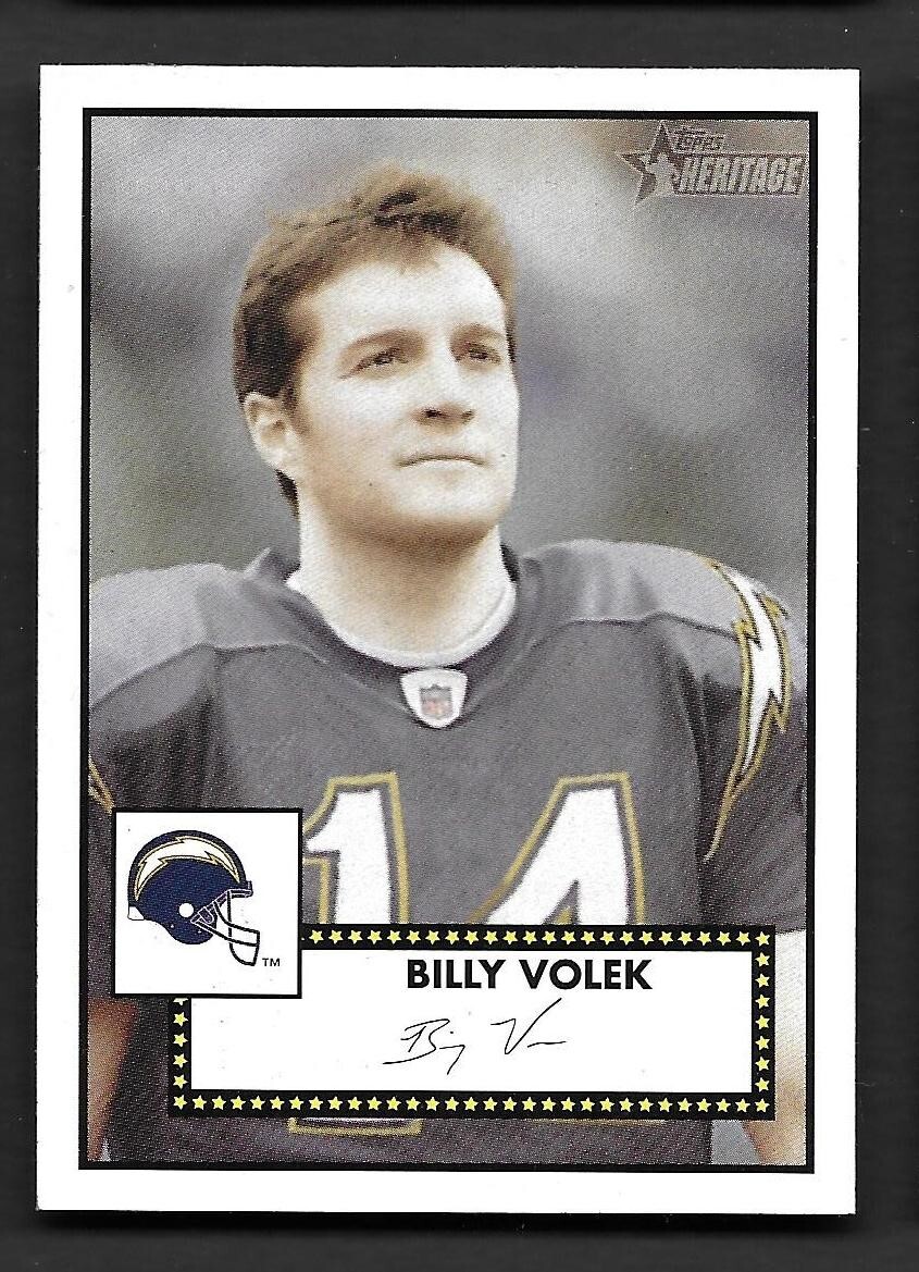 2006 Topps Heritage Black Backs #79 Billy Volek San Diego Chargers | eBay