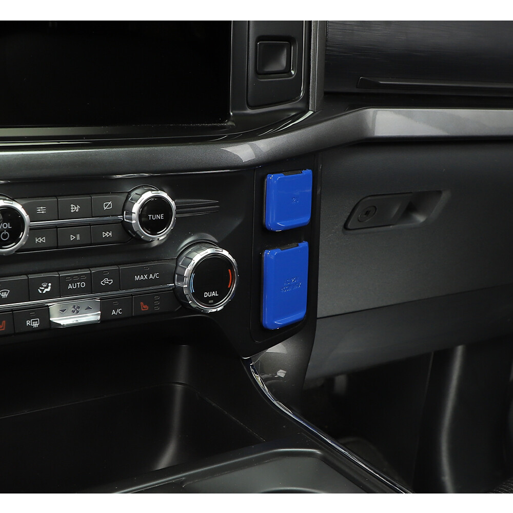 Interior Control Power USB Socket Cover Trim ABS For Ford F-150 2021 ...