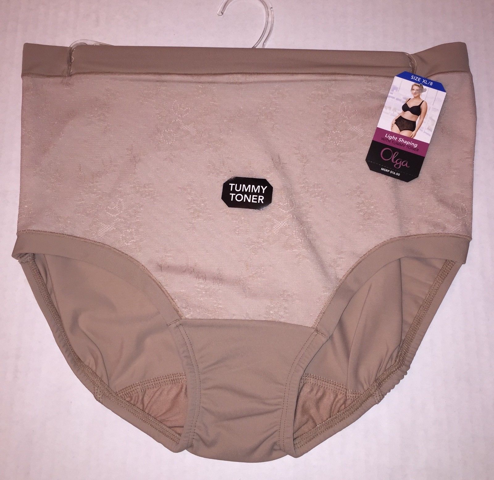 Olga Panties Light Shaping Briefs Lace Tummy Toner Slimming Shapewear ...