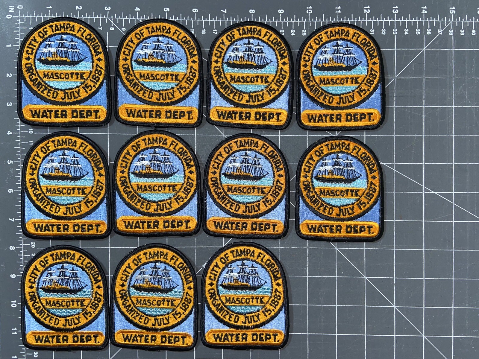 Vintage City of Tampa Florida Mascotte Water Dept. Patch Department ...