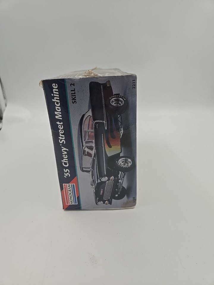 Vtg NIB Sealed Revell Monogram '55 Chevy Street Machine Model Car Kit 1 ...