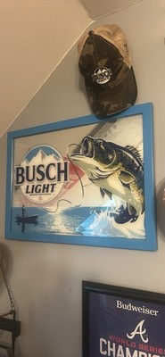 Busch Light Collective Fishing Mirror Bass Fish | eBay