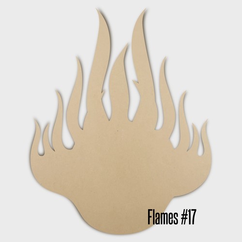 Wooden Flames Shape 100-600mm 3mm MDF - Craft Unpainted - Laser Cut ...