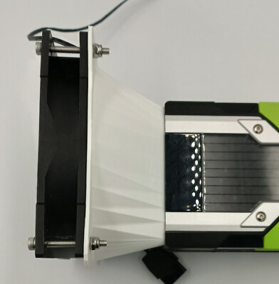 Nvidia Tesla P40 P100 V100 K80 M40 Blower Fan Adapter Kit - Fits 120 mm ...