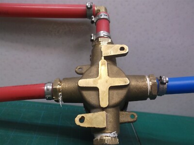 pex Shower Bath temp/flow mixing valve | eBay