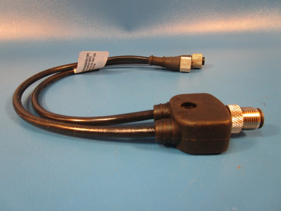 Banner CSB-M1240M1241, 75286 Splitter Cable, 4-pin M12 Male Trunk, Two ...