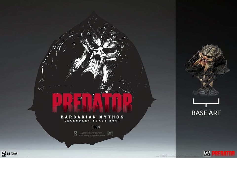 Sideshow PREDATOR BARBARIAN Mythos Legendary Scale Bust - BRAND NEW ...
