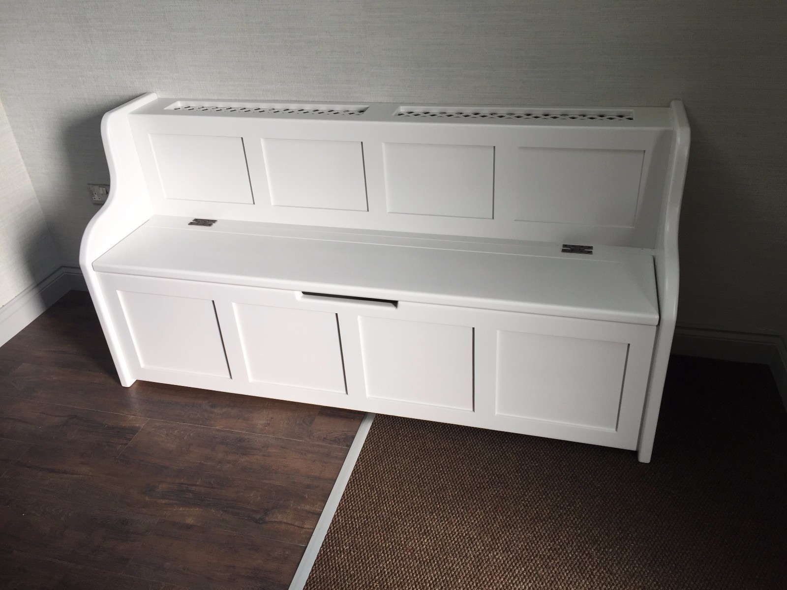 7 ft Radiator Cover Monks Bench/Settle/Pew With Storage (MADE TO ANY ...