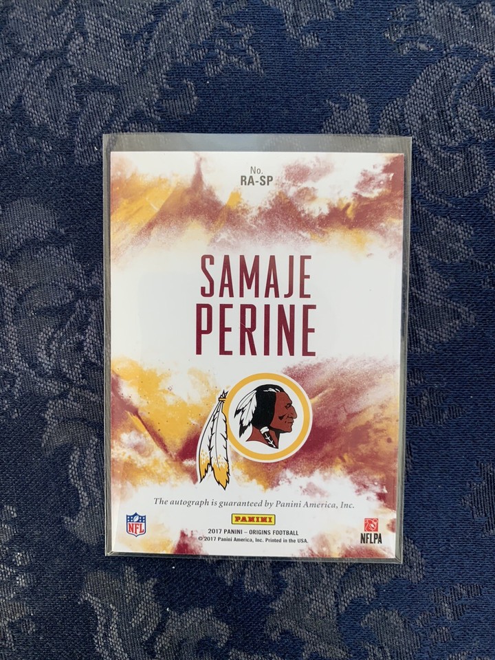 SAMAJE PERINE 2017 Origins Auto (ON-CARD) Rookie Card RC SP KANSAS CITY ...