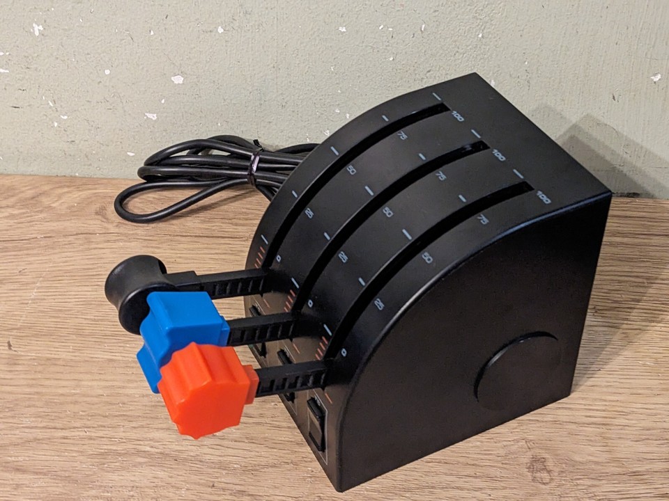 Logitech G Saitek Pro Flight Throttle Quadrant simulation DIN axis ...