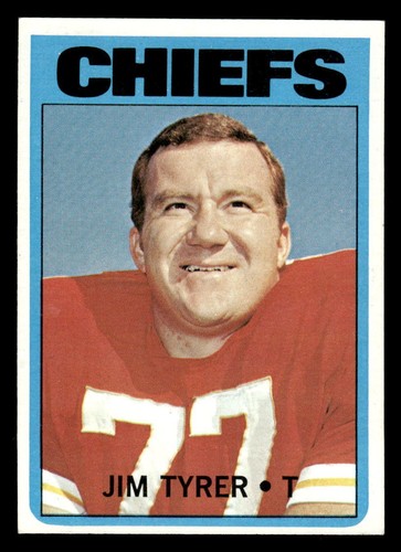 1972 Topps #111 Jim Tyrer EX-MT Kansas City Chiefs | eBay