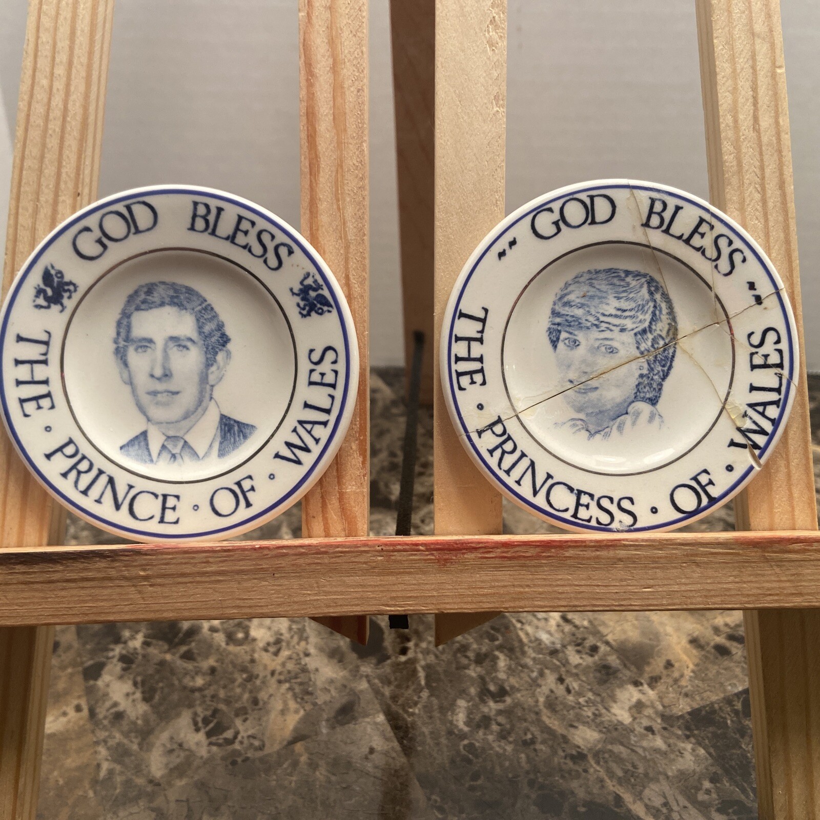 Vintage Royal Wedding Princess of Wales Prince of Wales Plates by Adams ...