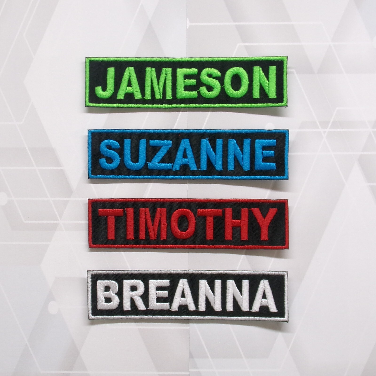 Name Tapes, Military Nametapes, Custom Name Patches, Embroidered Name ...