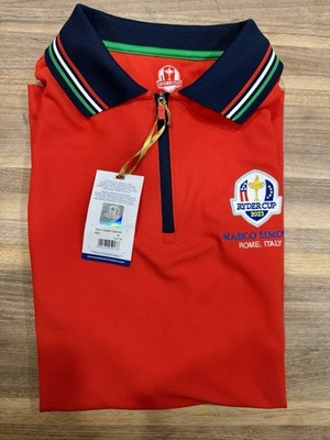 2023 Ryder Cup Golf Polo Shirt Men's M Marco Simone Rome Italy Red NWT ...