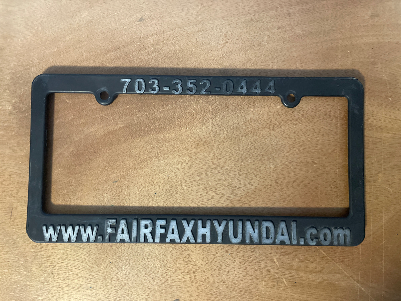Fairfax Hyundai Virginia License Plate Frame Plastic | eBay