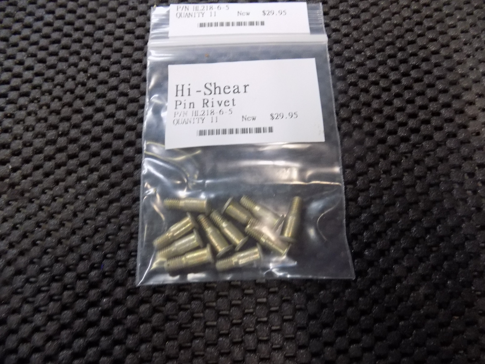 Hi-Shear P/N HL218-6-5 Pin-Rivet (Sold 11 to a pkg.) | eBay
