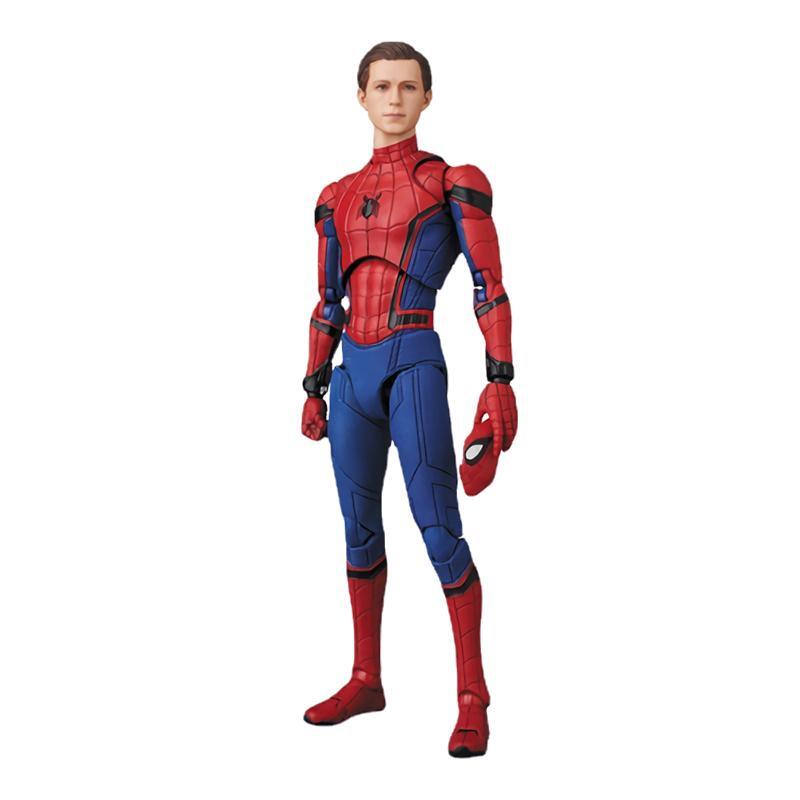 Mafex 103 Spider-Man Deluxe Action Figure - Homecoming Edition with ...