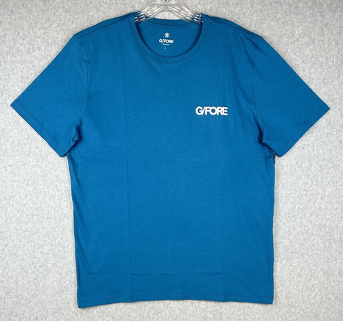 G Fore Shirt Adult Large Blue Graphic Crew Neck Lightweight Casual Golf ...