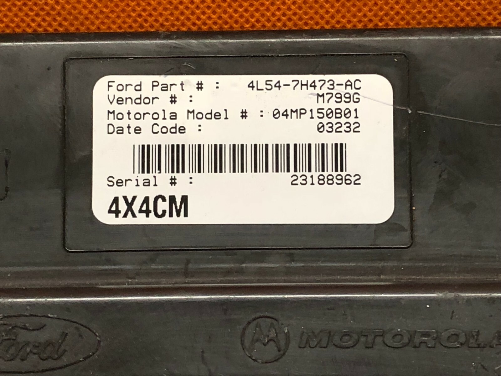 03-05 FORD RANGER EXPLORER SPORT TRAC TCCM TRANSFER CASE MODULE 4L54 ...