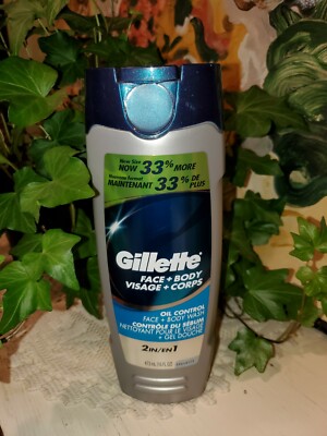 (1) Gillette Oil Control 2in1 Face Wash + Body Wash 16 fl. oz. NEW | eBay
