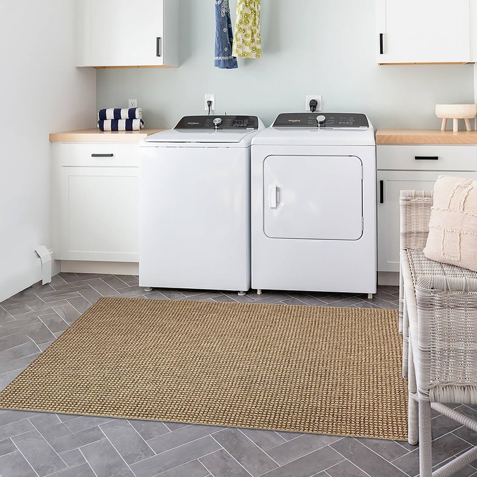 KOZYFLY Boho Entryway Rug 3x5 ft Washable Rubber Backed Kitchen Area ...