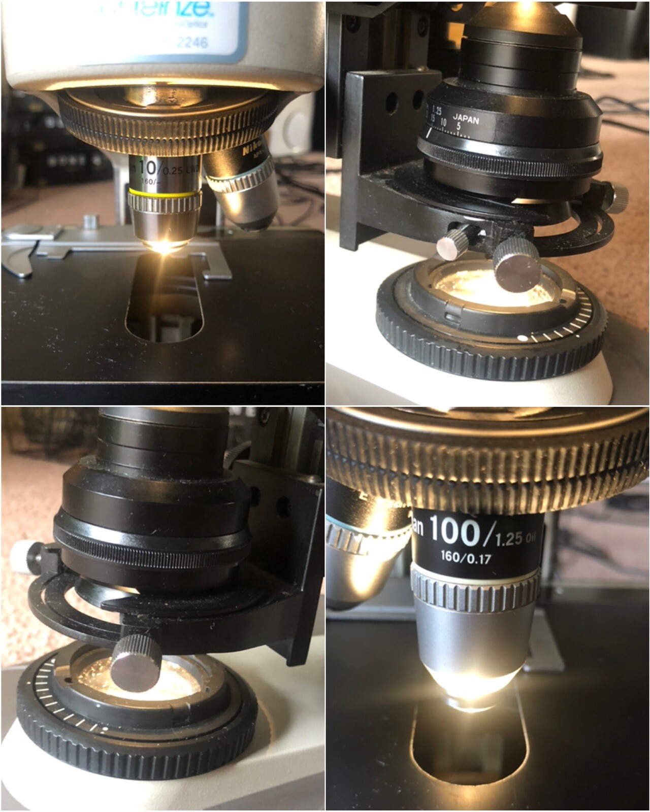 Nikon Labophot-2 Fluorescent Microscope Mercury Lamp HB-10101AF W/ 3 ...