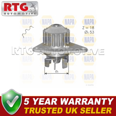 Water Pump Fits Peugeot 206 207 307 Citroen C3 C2 1.0 1.1 1.4 ...